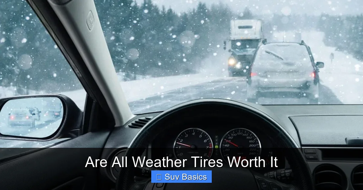 Are All Weather Tires Worth It - Premium SUV