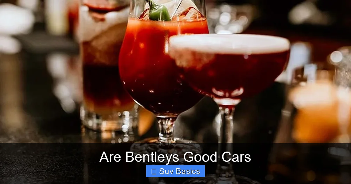 Are Bentleys Good Cars - Premium SUV