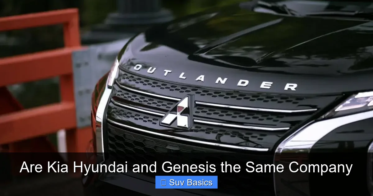 Are Kia Hyundai and Genesis the Same Company - Premium SUV