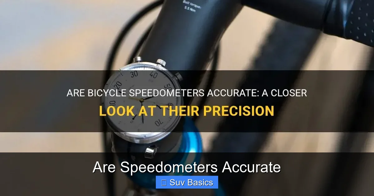 Are Speedometers Accurate - Premium SUV