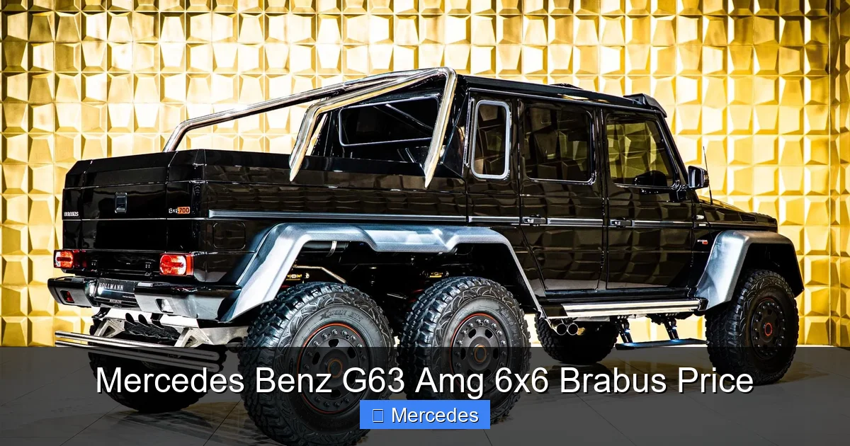 Mercedes Benz G63 Amg 6x6 Brabus Price - Premium SUV