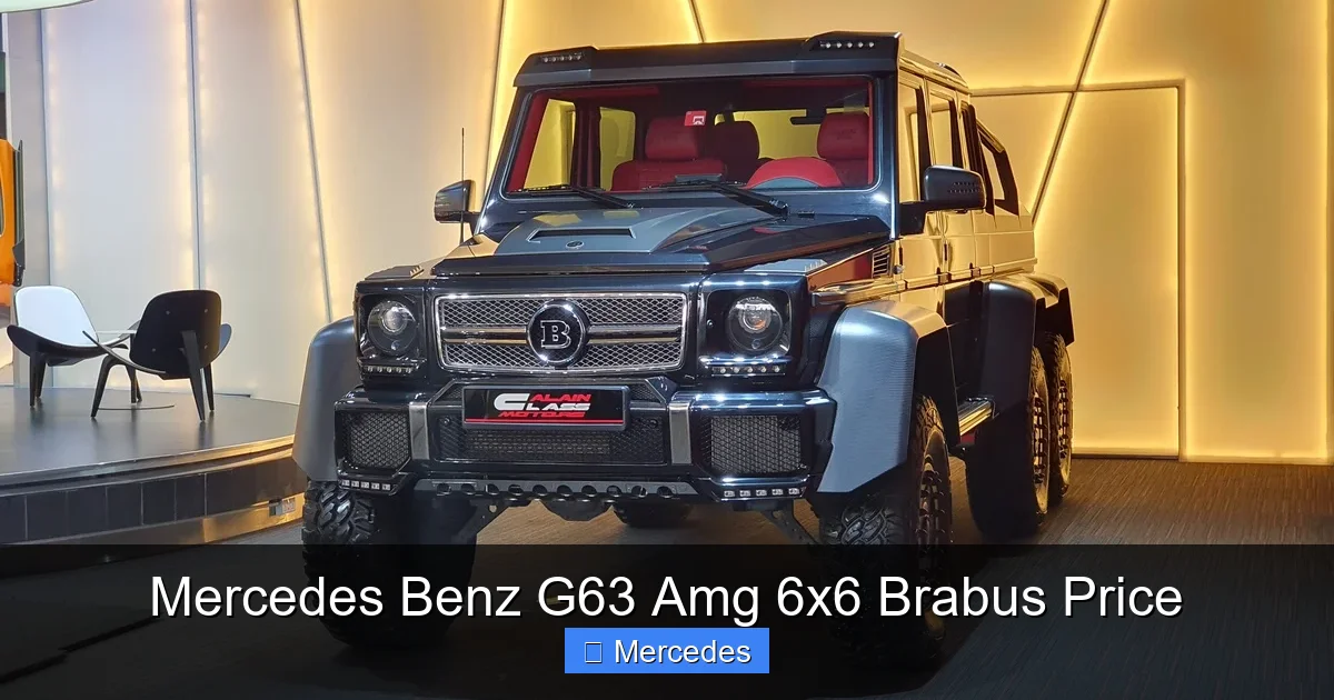 Mercedes Benz G63 Amg 6x6 Brabus Price - Premium SUV