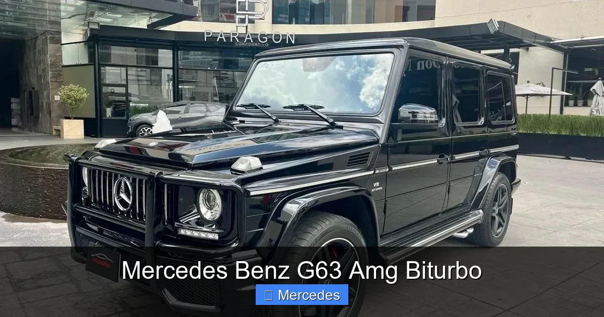 Mercedes Benz G63 Amg Biturbo - Premium SUV
