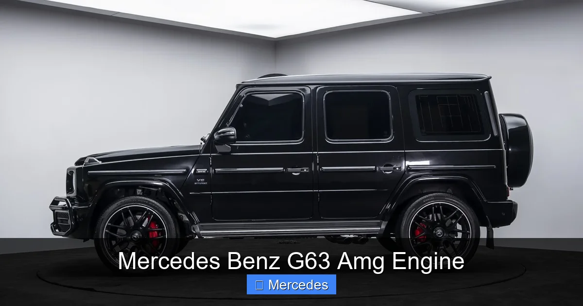 Mercedes Benz G63 Amg Engine - Premium SUV