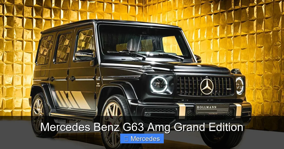 Mercedes Benz G63 Amg Grand Edition - Premium SUV