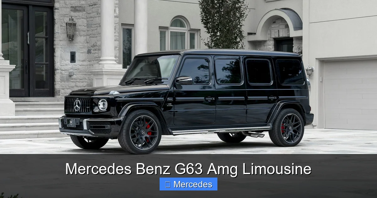 Mercedes Benz G63 Amg Limousine - Premium SUV