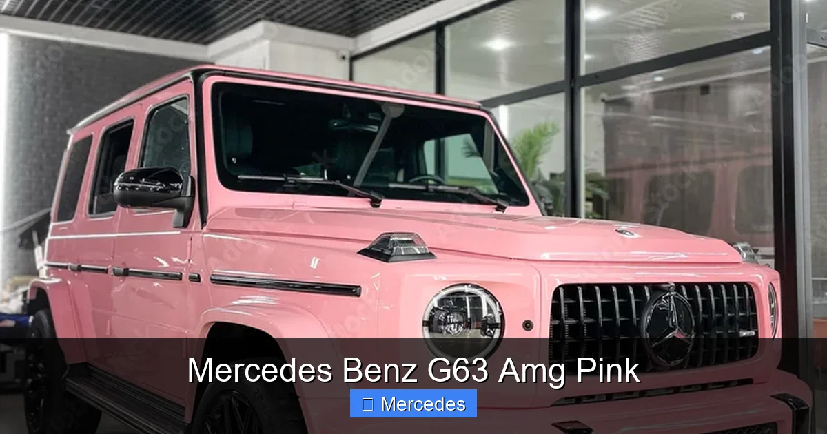 Mercedes Benz G63 Amg Pink - Premium SUV