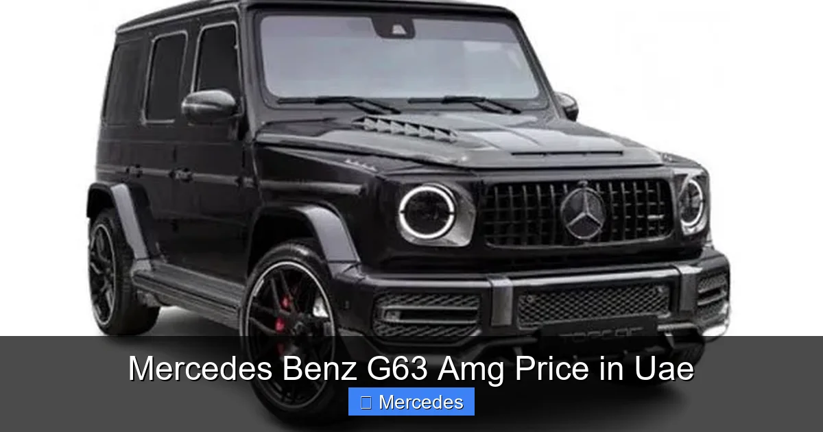 Mercedes Benz G63 Amg Price in Uae - Premium SUV