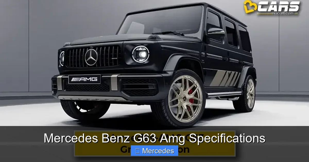 Mercedes Benz G63 Amg Specifications - Premium SUV