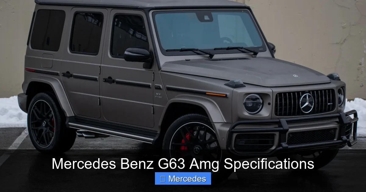 Mercedes Benz G63 Amg Specifications - Premium SUV
