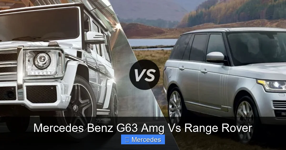 Mercedes Benz G63 Amg Vs Range Rover - Premium SUV