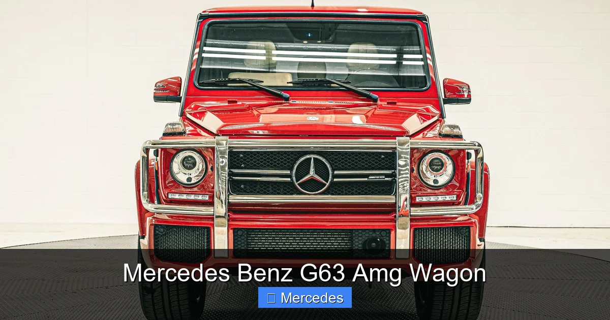 Mercedes Benz G63 Amg Wagon - Premium SUV