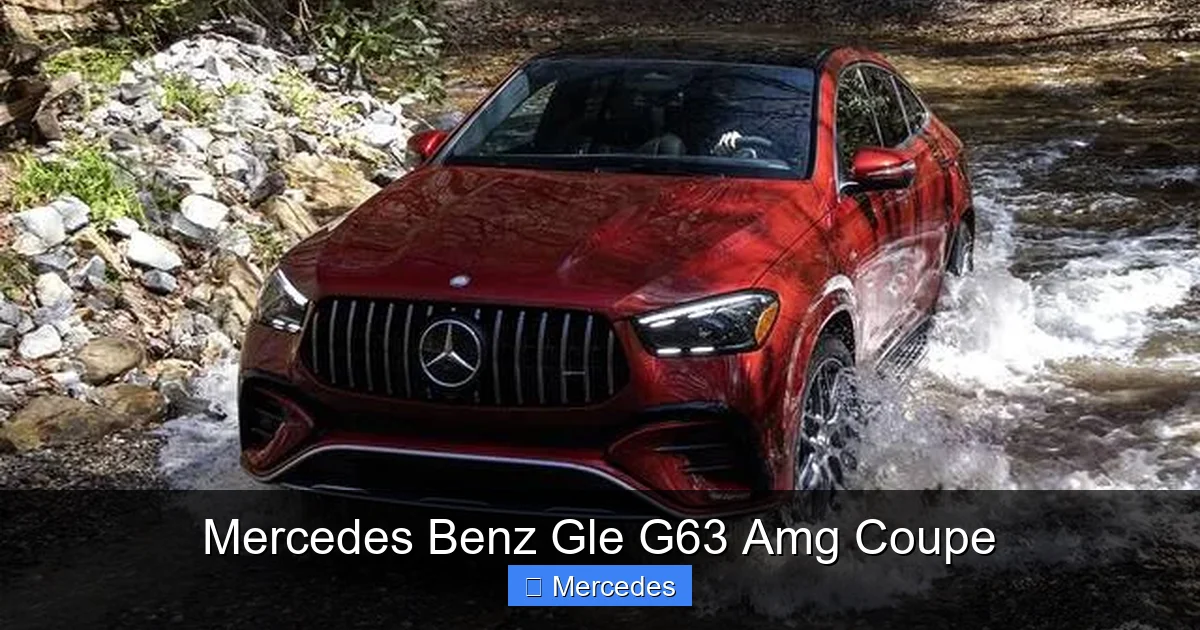 Mercedes Benz Gle G63 Amg Coupe - Premium SUV