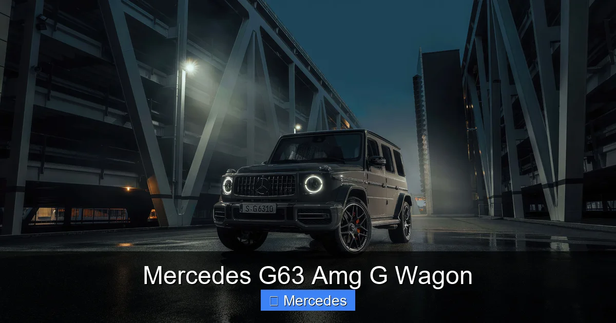 Mercedes G63 Amg G Wagon - Premium SUV