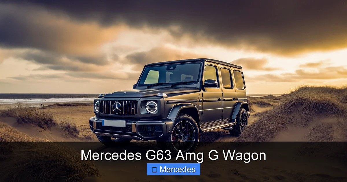 Mercedes G63 Amg G Wagon - Premium SUV