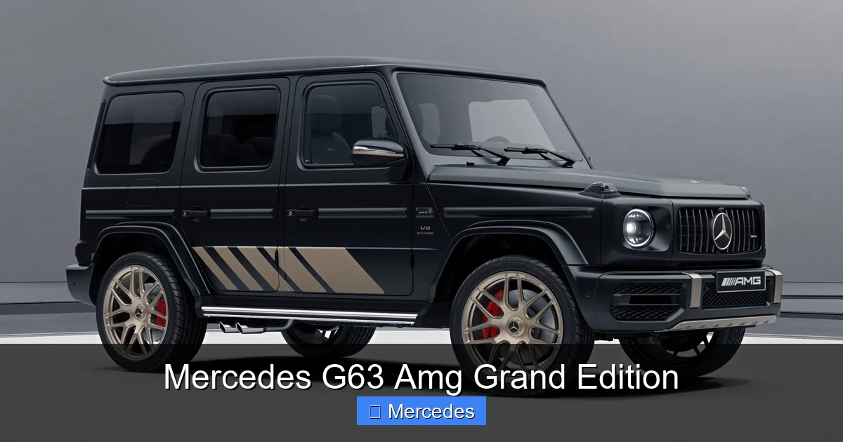Mercedes G63 Amg Grand Edition - Premium SUV